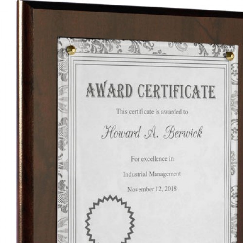 Certificate Plaque Kits