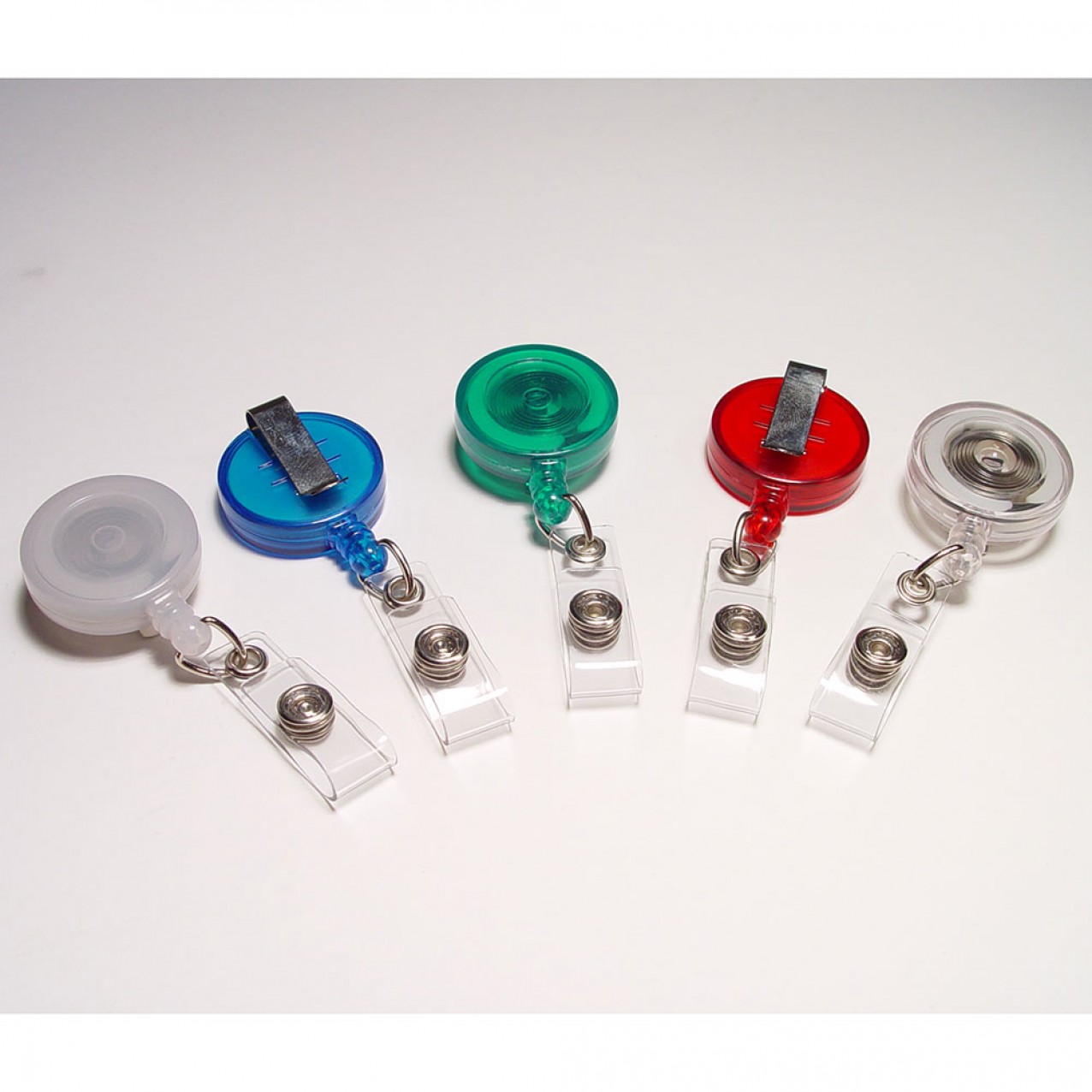 ID Badge Retractors (Transparent Color)