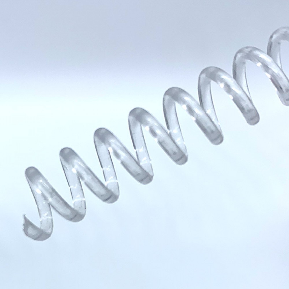 Plastic Coil Binding Supply, Clear (4:1 Pitch)