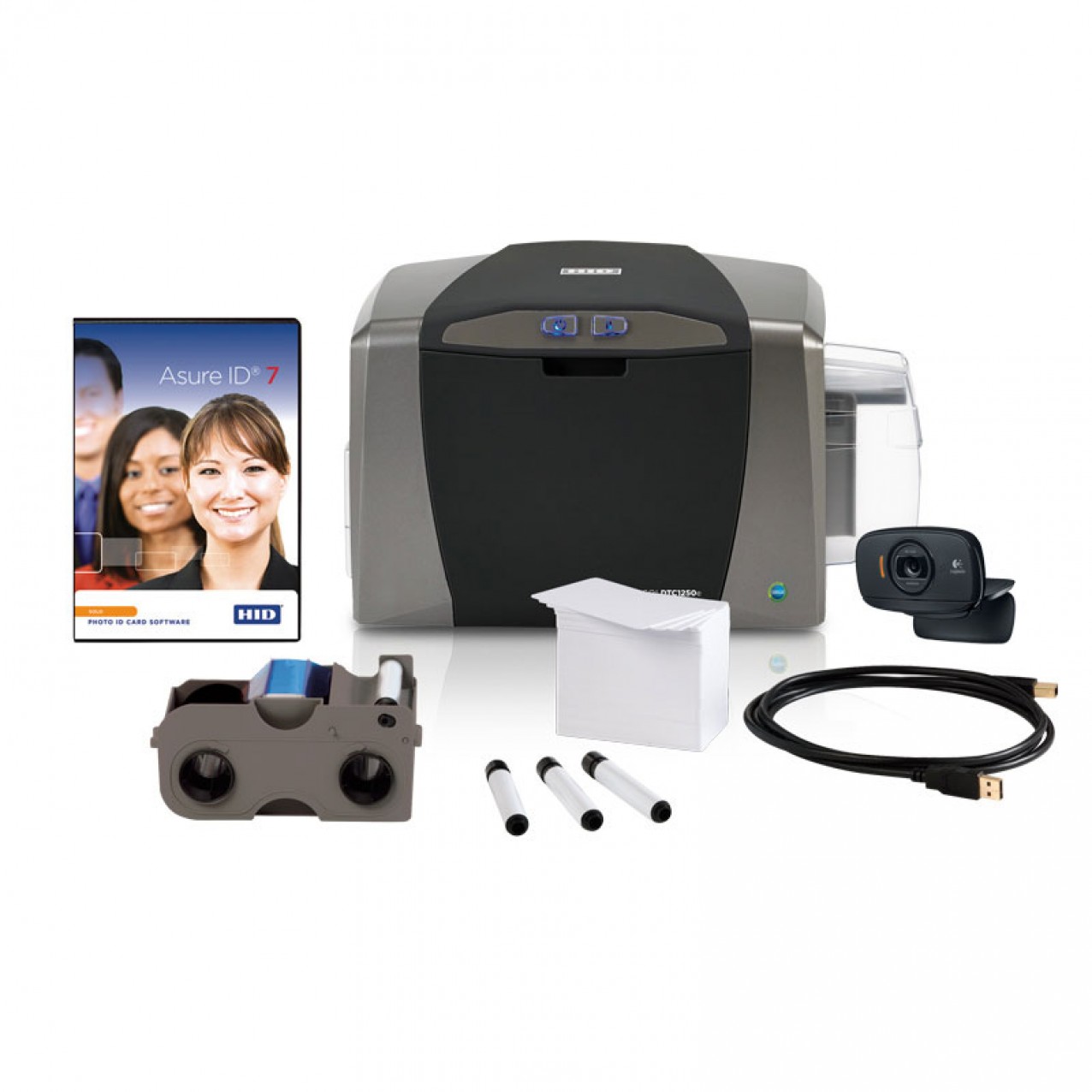 HID FARGO DTC1250e ID Double-Sided Direct-to-Card Printer & Encoder