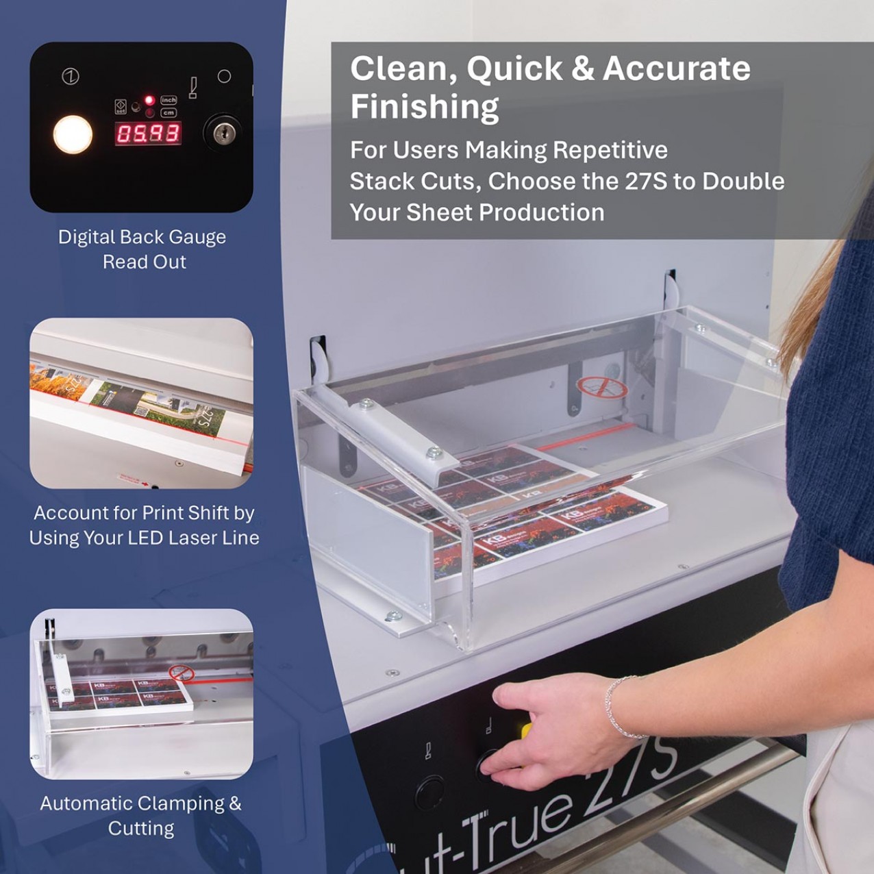 Cut-True 27S Semi-Automatic Electric Paper Cutter