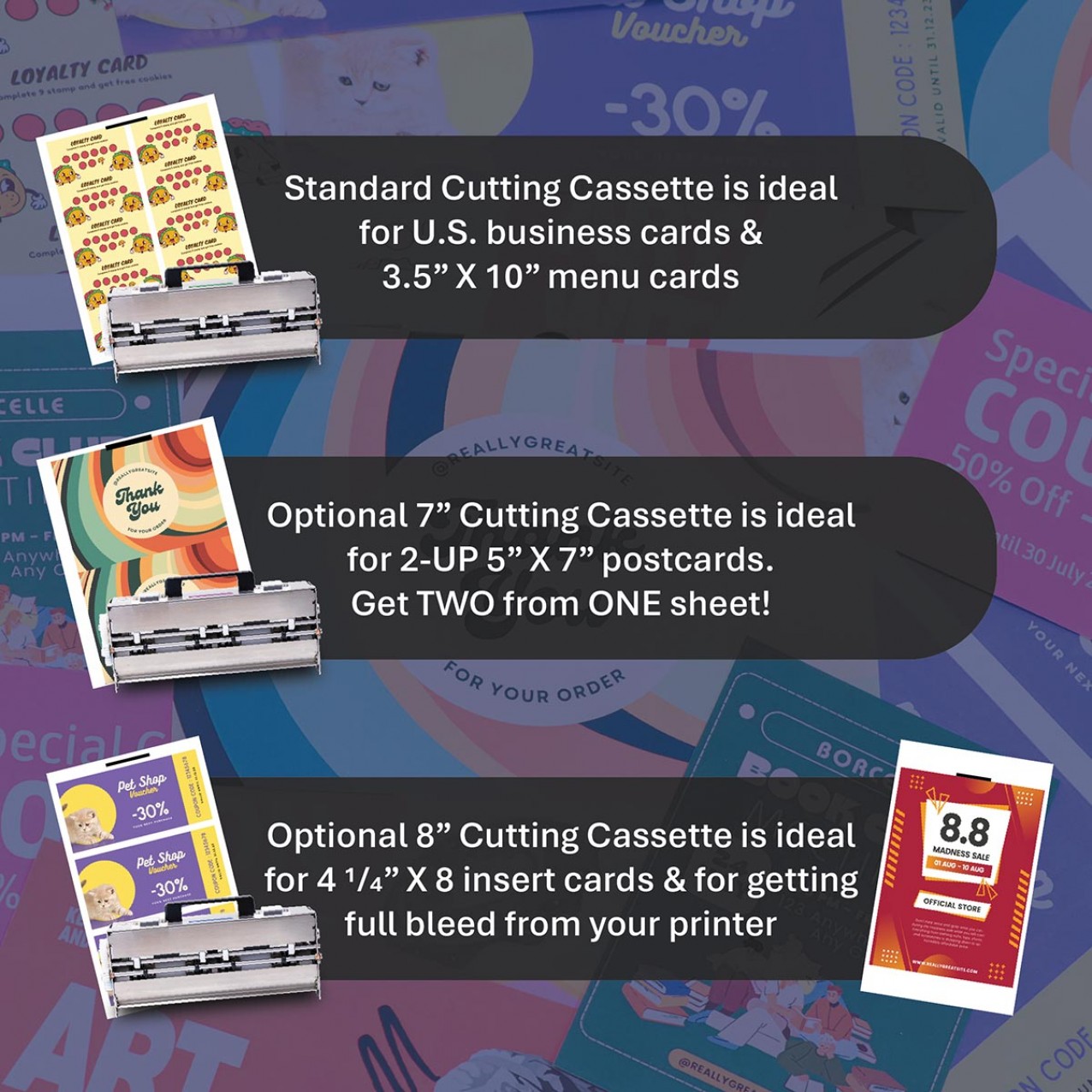 Formax FlashCard 8-inch Cutting Cassette