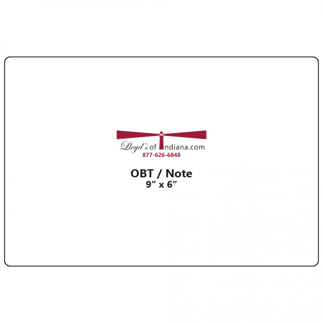 Laminating Pouches, OBT/Note Card Size (6" x 9") 100 pcs