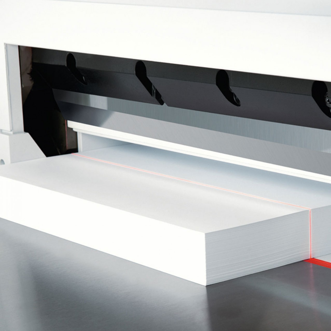 Triumph 5560 LT 21-5/8" Programmable Hydraulic Paper Cutter with Air Tables