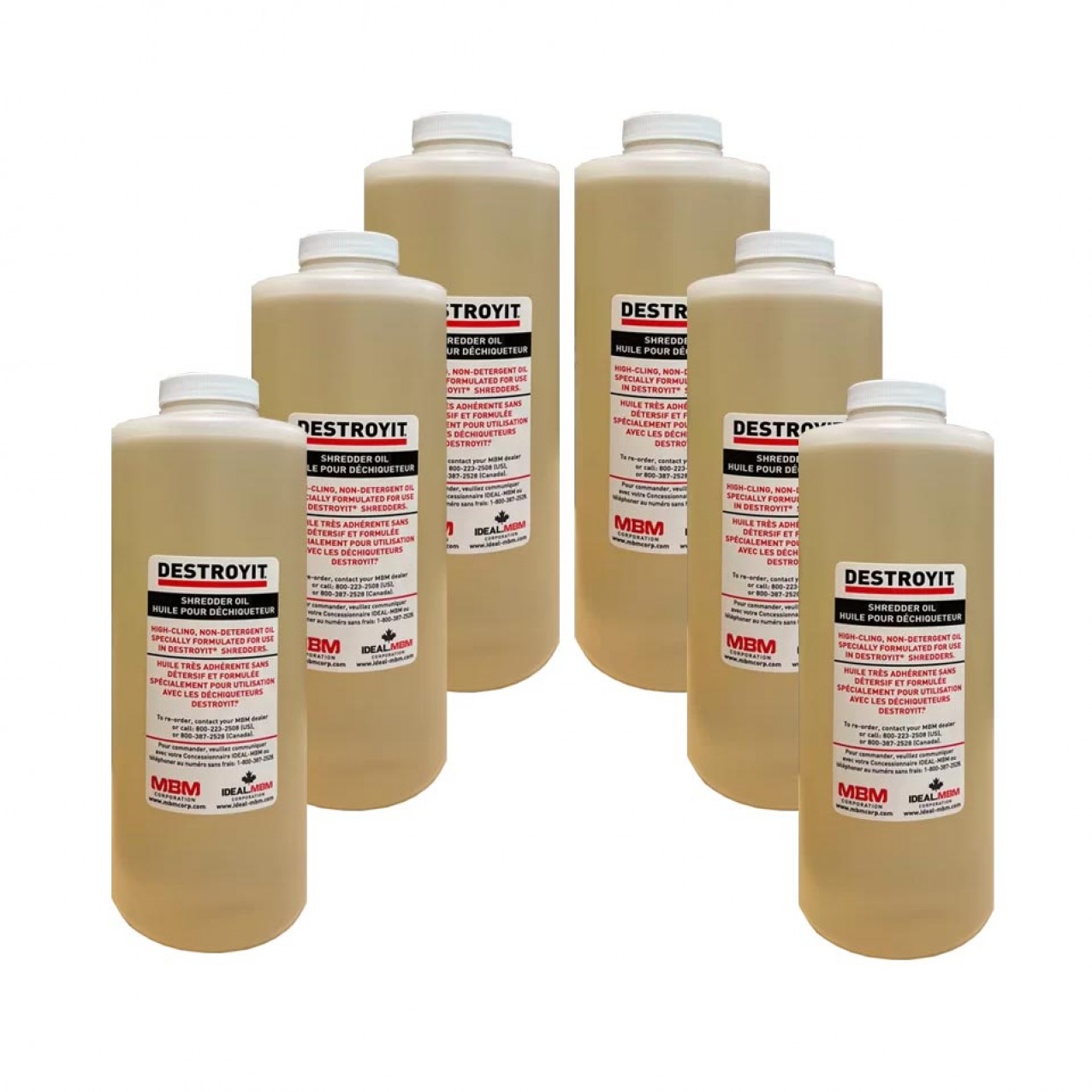 MBM DESTROYIT Shredder Oil - 1 quart x 6 for auto oiler