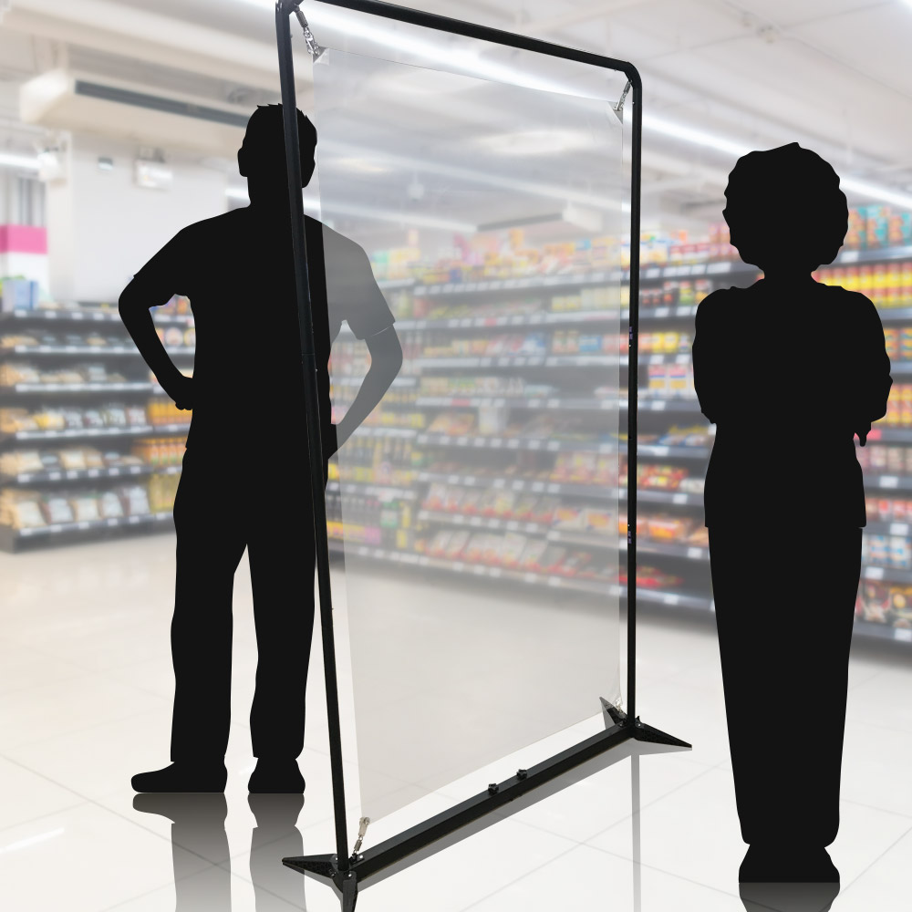 Clear Standing Protective Divider